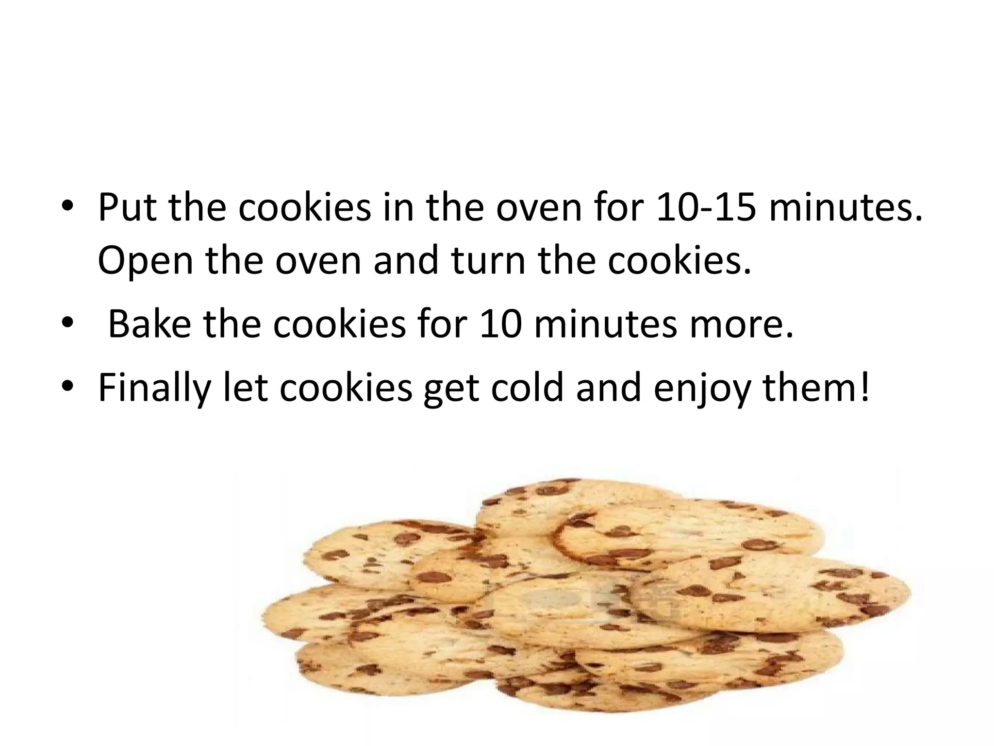 Recipes. The process of creating. Cookies | PPTX