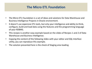 Data Warehouse and Business Intelligence - Recipe 3 | PPTX