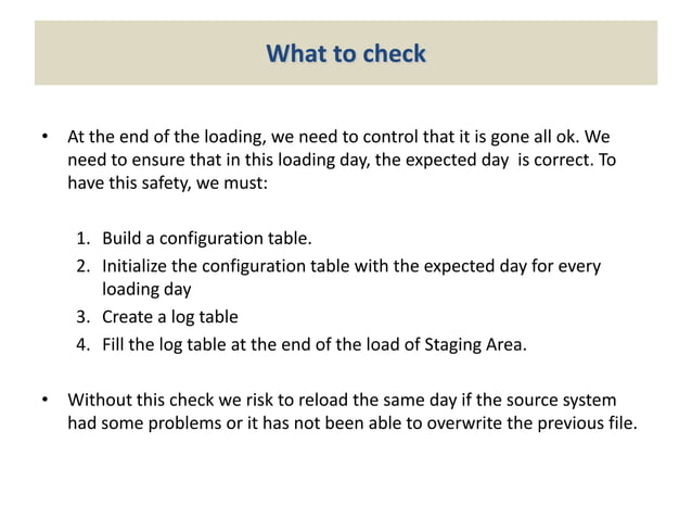 Data Warehouse and Business Intelligence - Recipe 4 - Staging area ...
