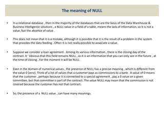 Recipe 5 of Data Warehouse and Business Intelligence - The null values ...