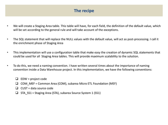 Recipe 5 Of Data Warehouse And Business Intelligence The Null Values Management In The Etl 