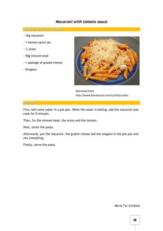 Recipes book | PDF