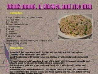 Recipes In The Middle Ages | PPT | Gardening | Home & Garden