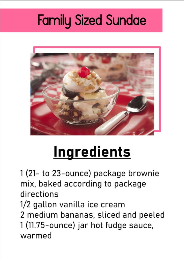 Recipes of desserts | PDF