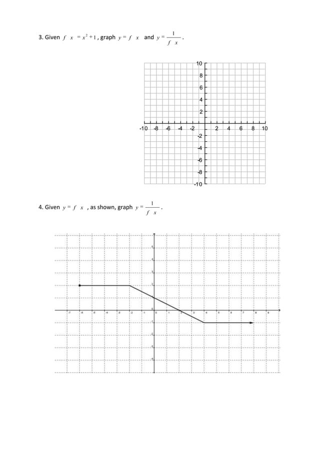Reciprocal functions | PDF