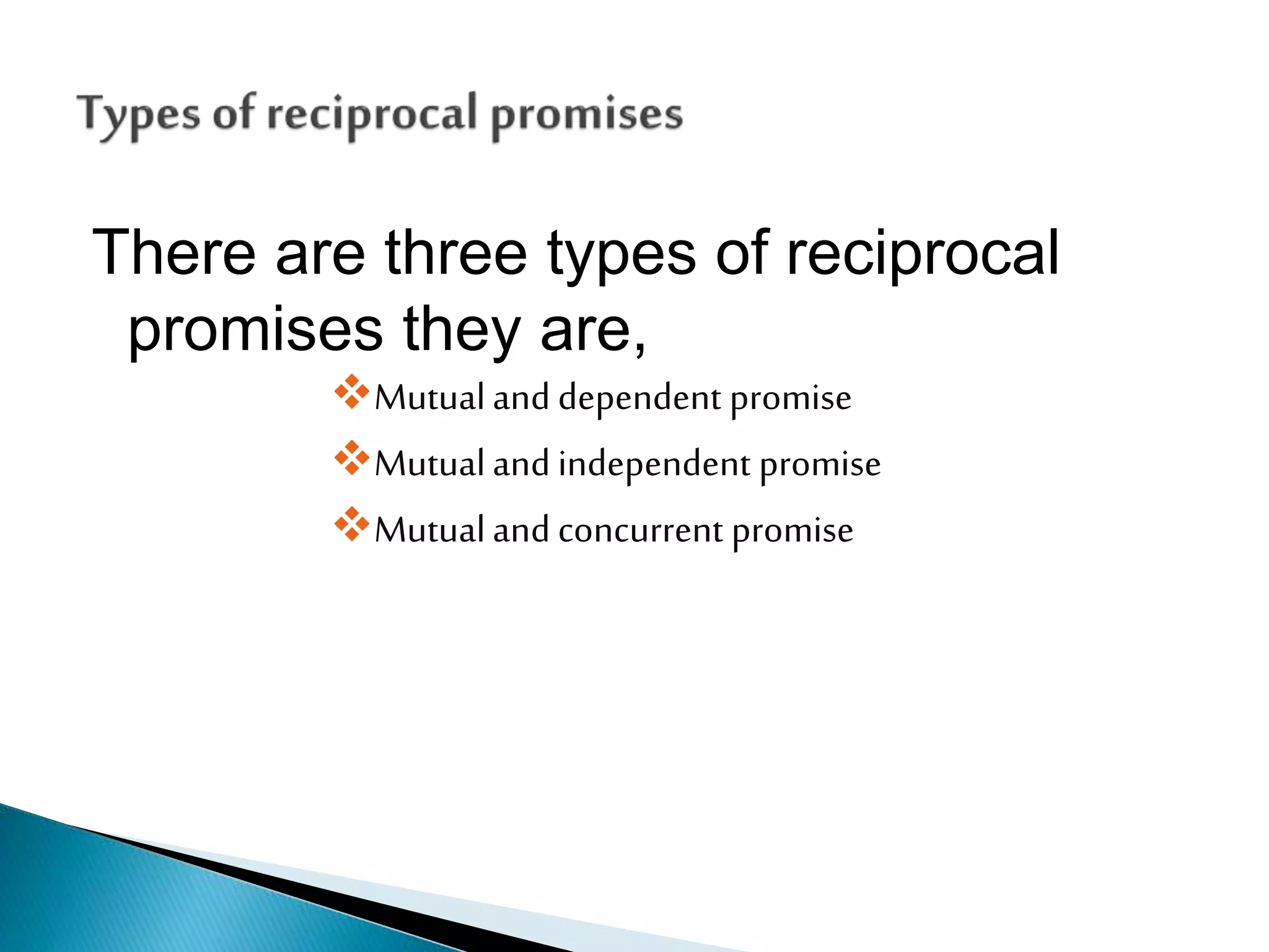 Reciprocal promises | PPTX