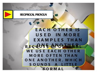 Reciprocal pronoun (presentation) | PPT