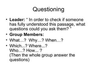Reciprocal reading instruction | PPT