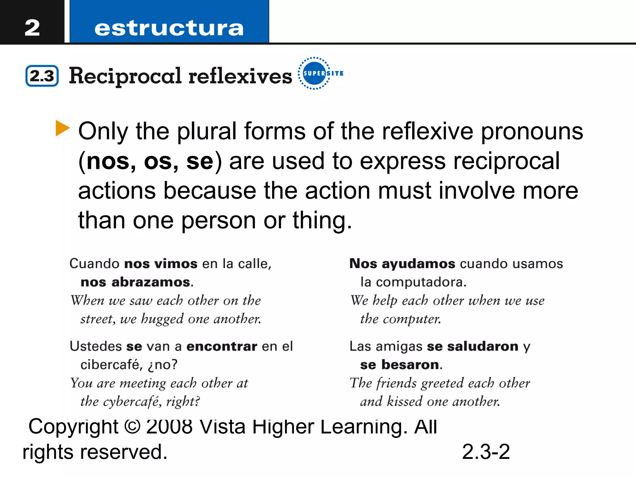 Reciprocal reflexives | PPT | Dating | Family and Relationships