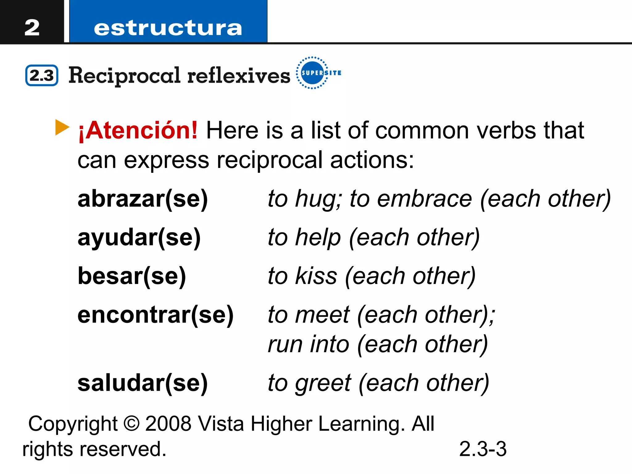 Reciprocal reflexives | PPT