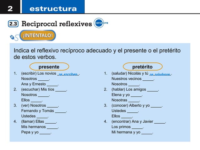 Reciprocal reflexives | PPT | Dating | Family and Relationships