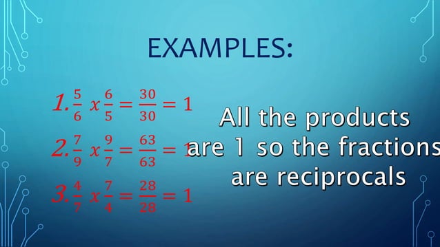 Reciprocals | PPT