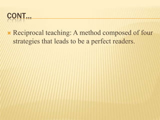 Reciprocal teaching | PPT