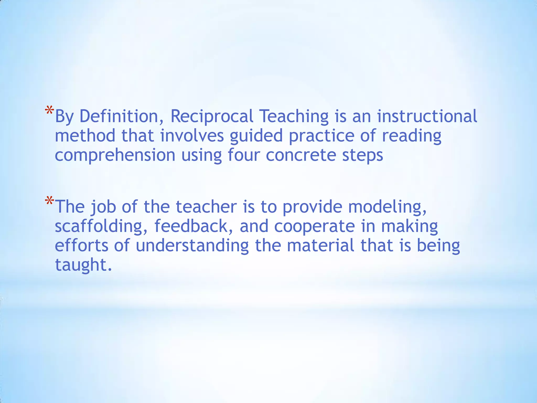 Reciprocal Teaching | PPT