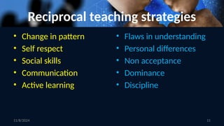 Reciprocal Teaching - Concept and Implication | PPT