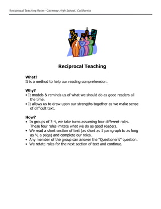 Day 2_Session I_Reciprocal teaching roles | PDF