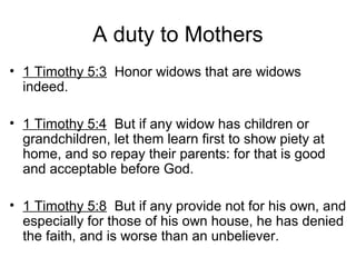 Reciprocating a mothers love | PPT