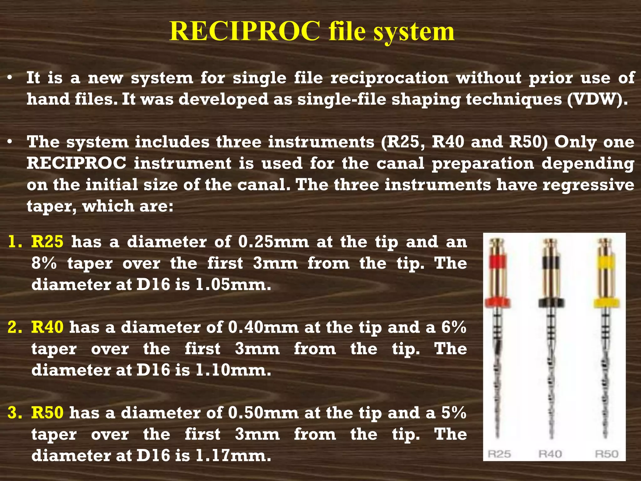 Reciprocating instruments in endodontics | PDF