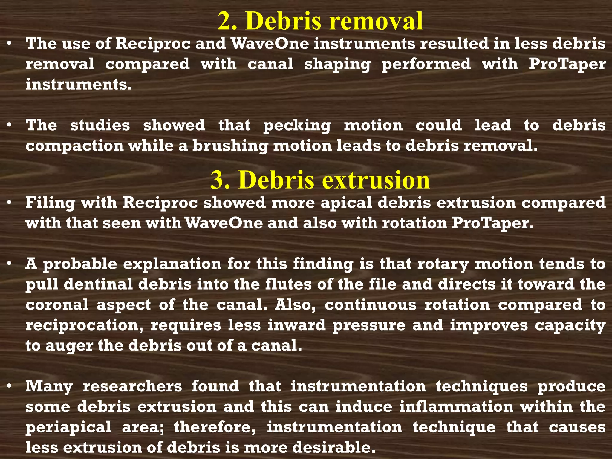 Reciprocating instruments in endodontics | PDF