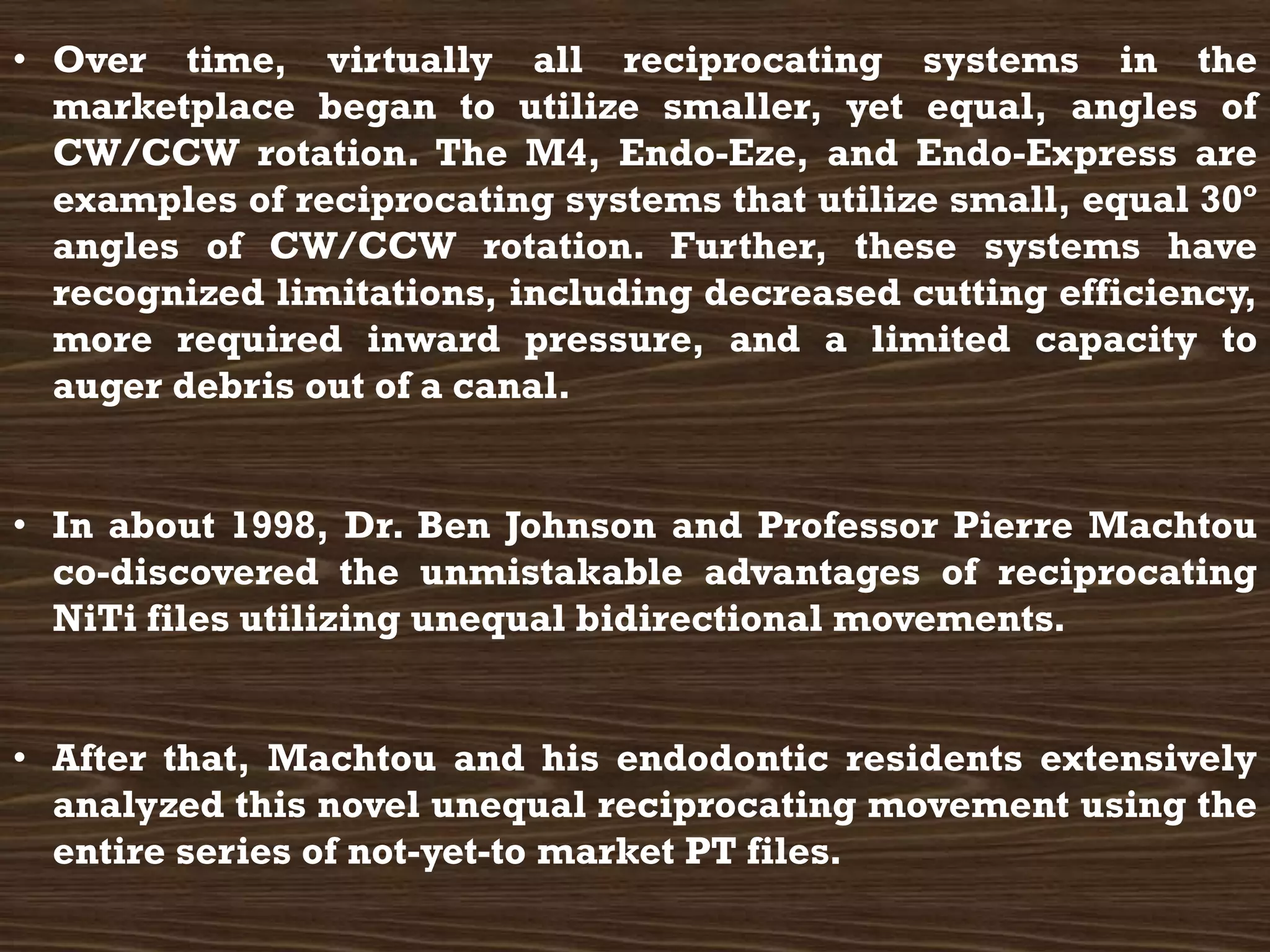 Reciprocating instruments in endodontics | PDF