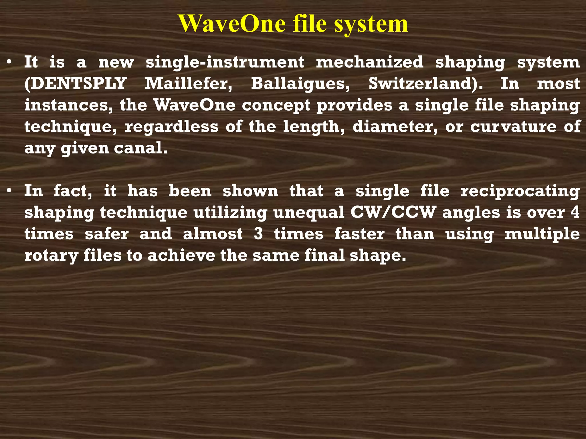 Reciprocating instruments in endodontics | PDF