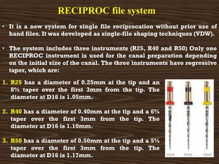 Reciprocating instruments in endodontics | PDF