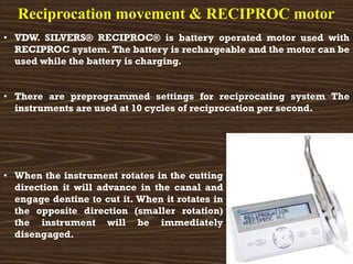 Reciprocating instruments in endodontics | PDF