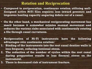 Reciprocating instruments in endodontics | PDF