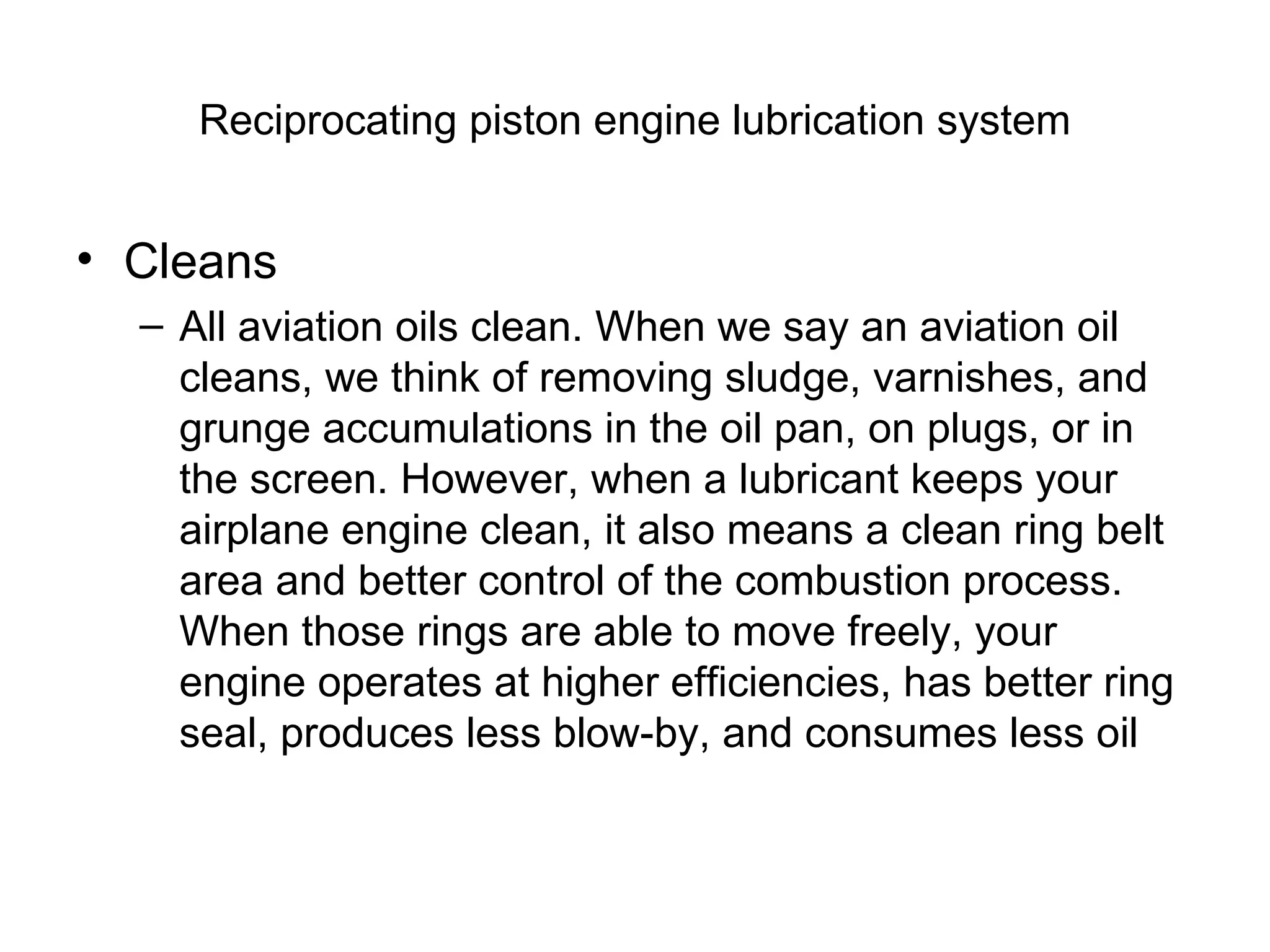 Reciprocating Piston Engine Lubrication System | PPT