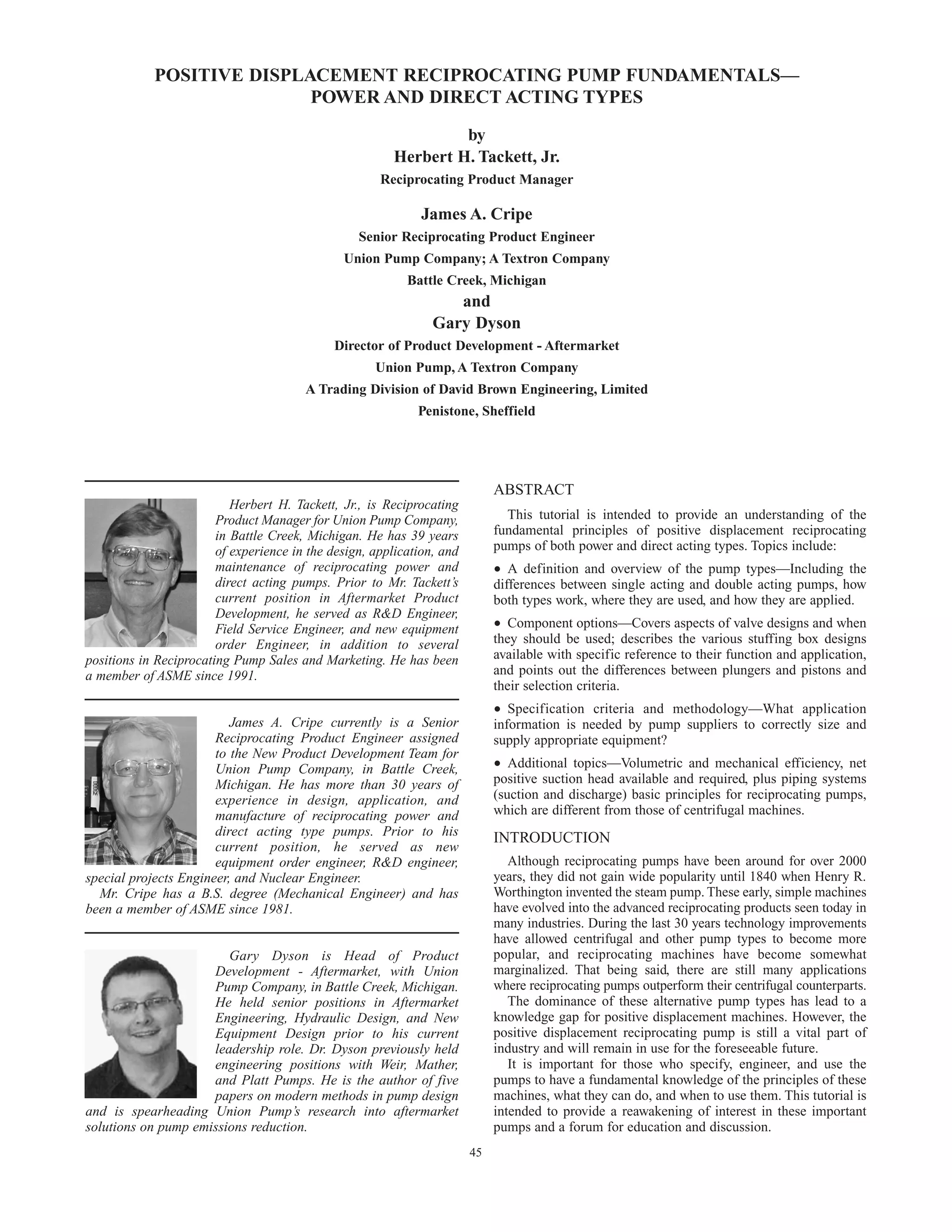 Reciprocating Pumps Texas A-M Article | PDF