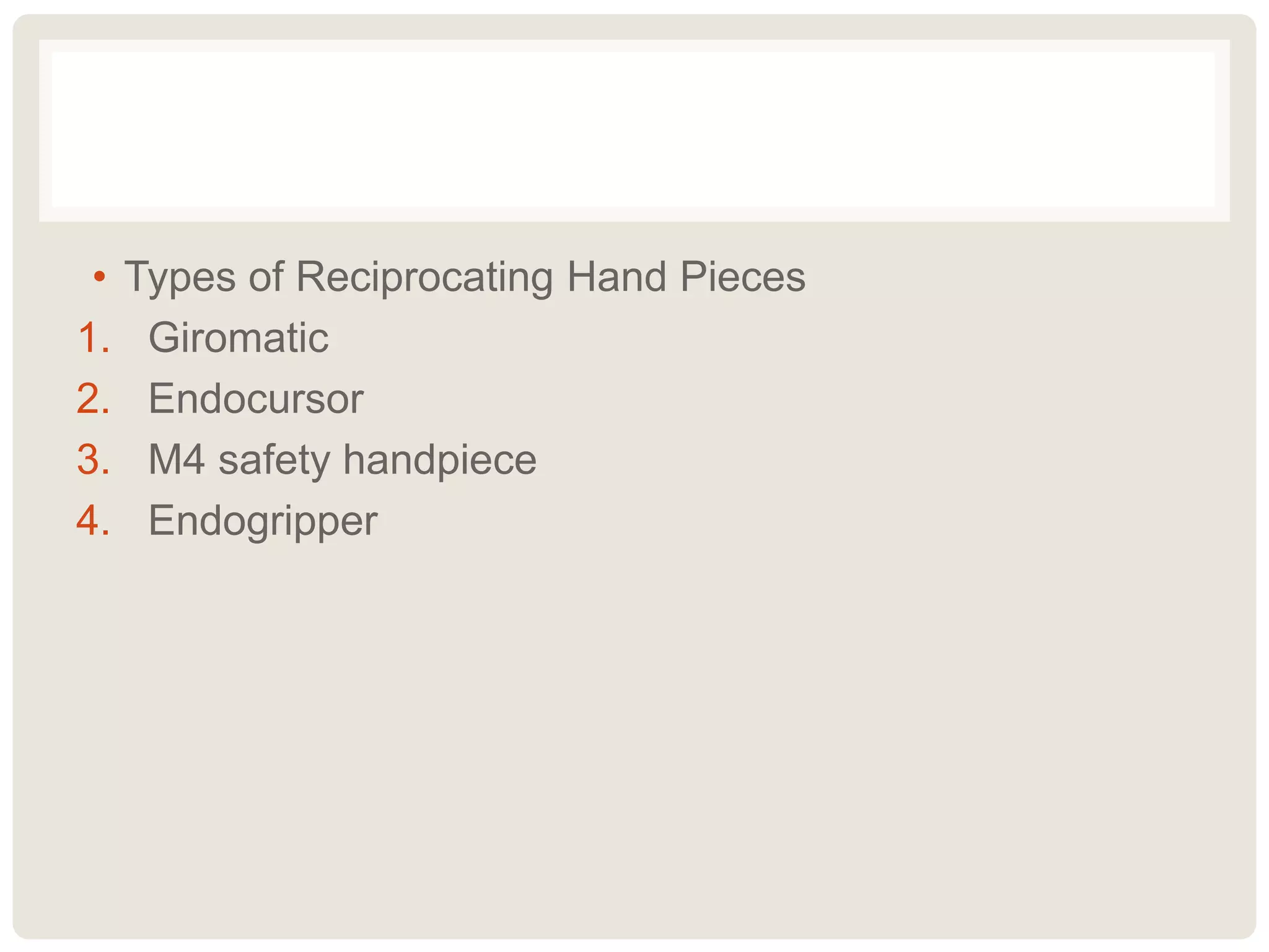 Reciprocation in Endodontics | PPTX