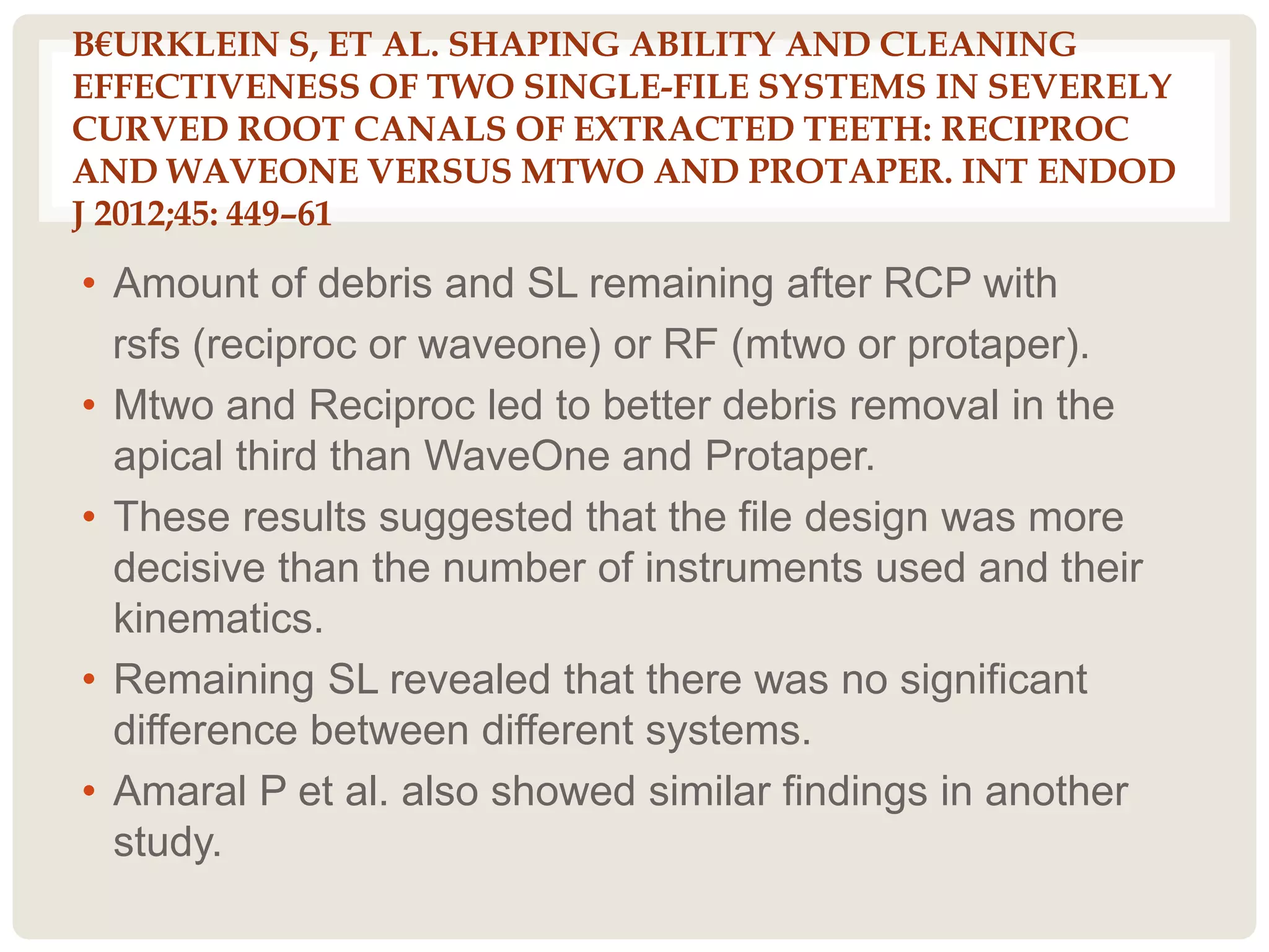 Reciprocation in Endodontics | PPTX