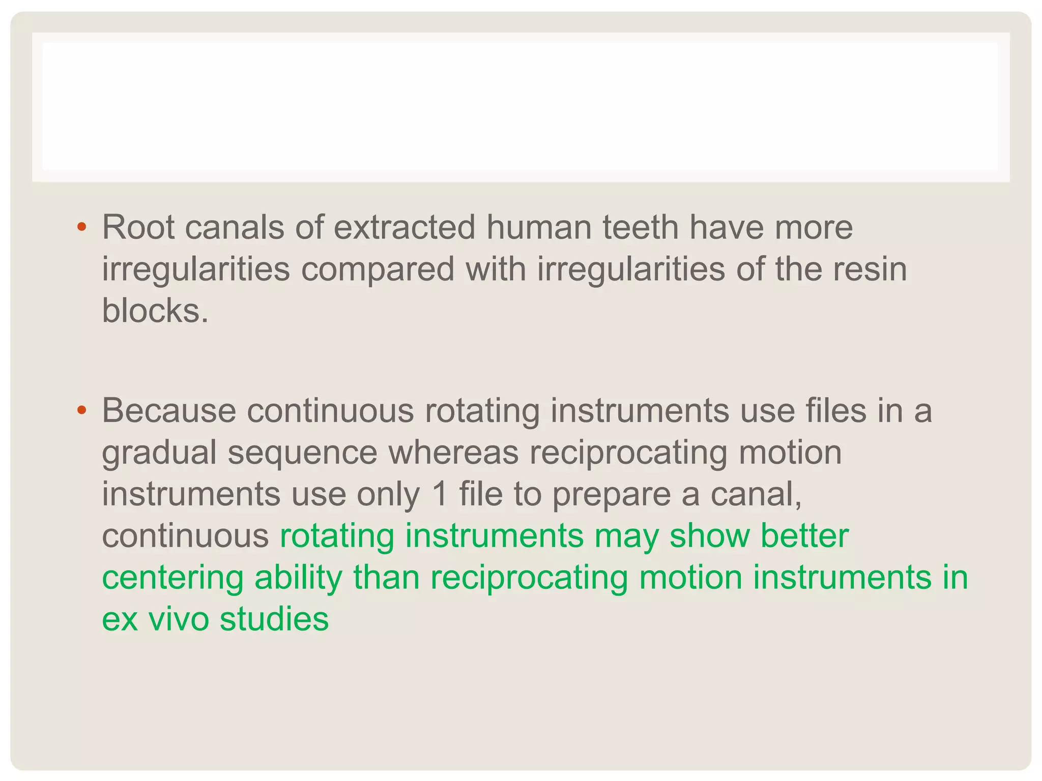 Reciprocation in Endodontics | PPTX