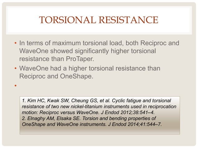 Reciprocation in Endodontics | PPTX | Dental Health | Diseases and ...