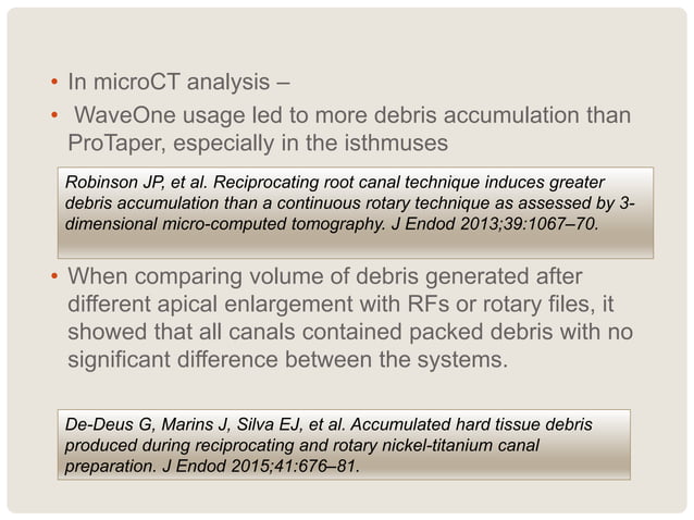 Reciprocation in Endodontics | PPTX | Dental Health | Diseases and ...