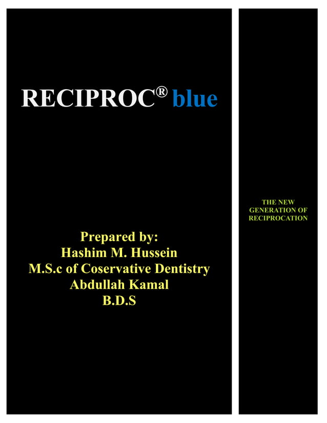 Reciproc blue | PDF | Dental Health | Diseases and Conditions