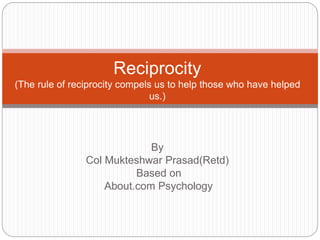 Reciprocity | PPTX