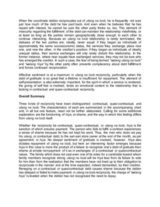 Reciprocity in the lowland philippines | PDF