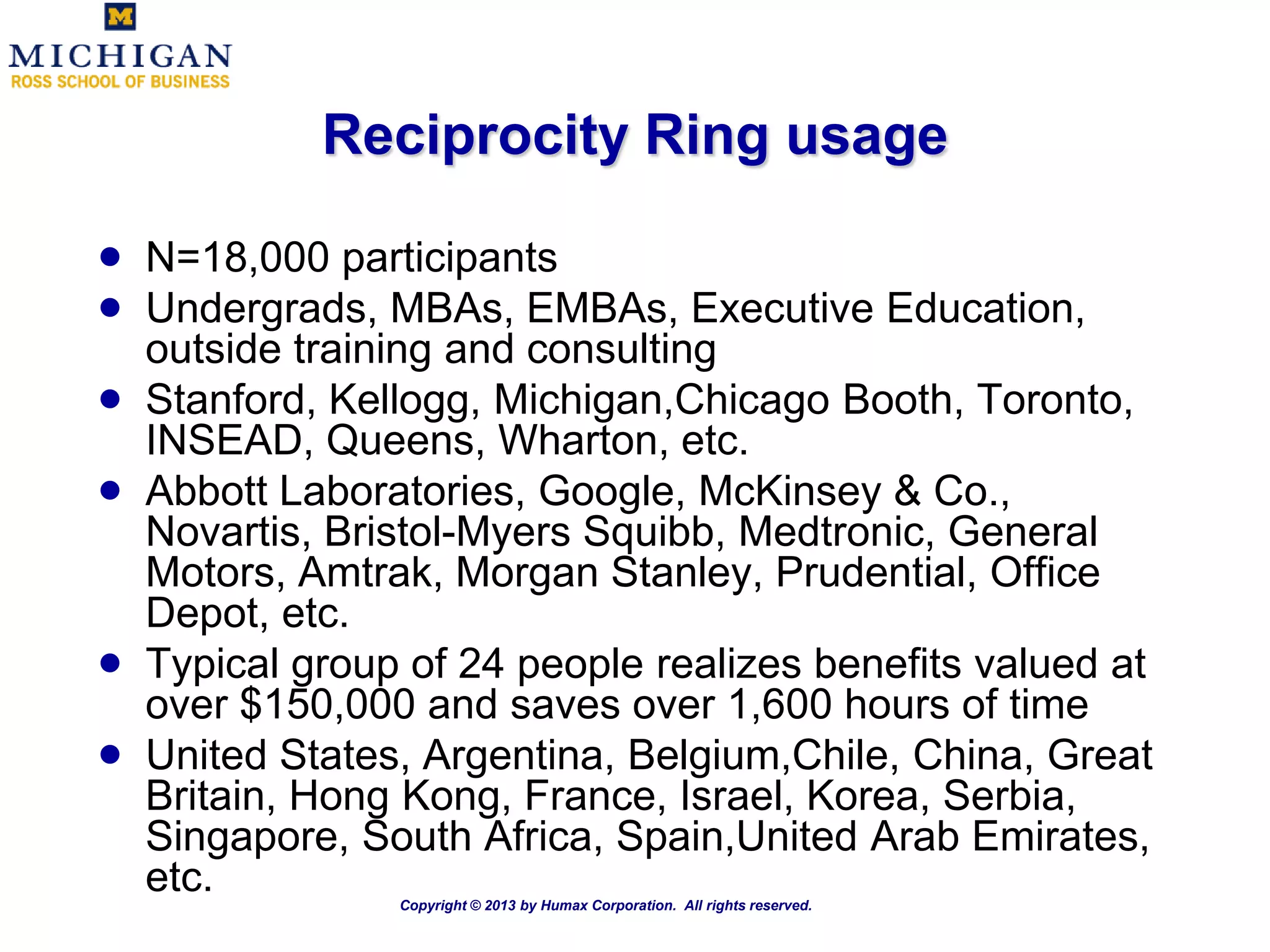 Reciprocity ring teaching social networks pdw ao m 2013 baker | PDF