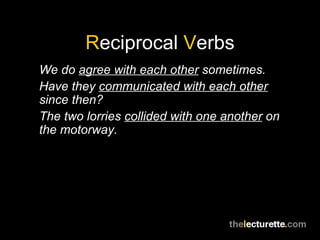Reciprocal Verbs | PPT