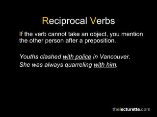 Reciprocal Verbs | PPT