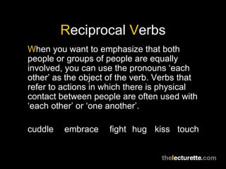 Reciprocal Verbs | PPT