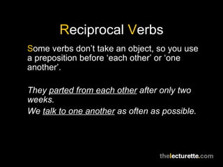 Reciprocal Verbs | PPT
