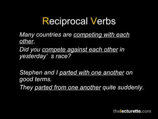 Reciprocal Verbs | PPT