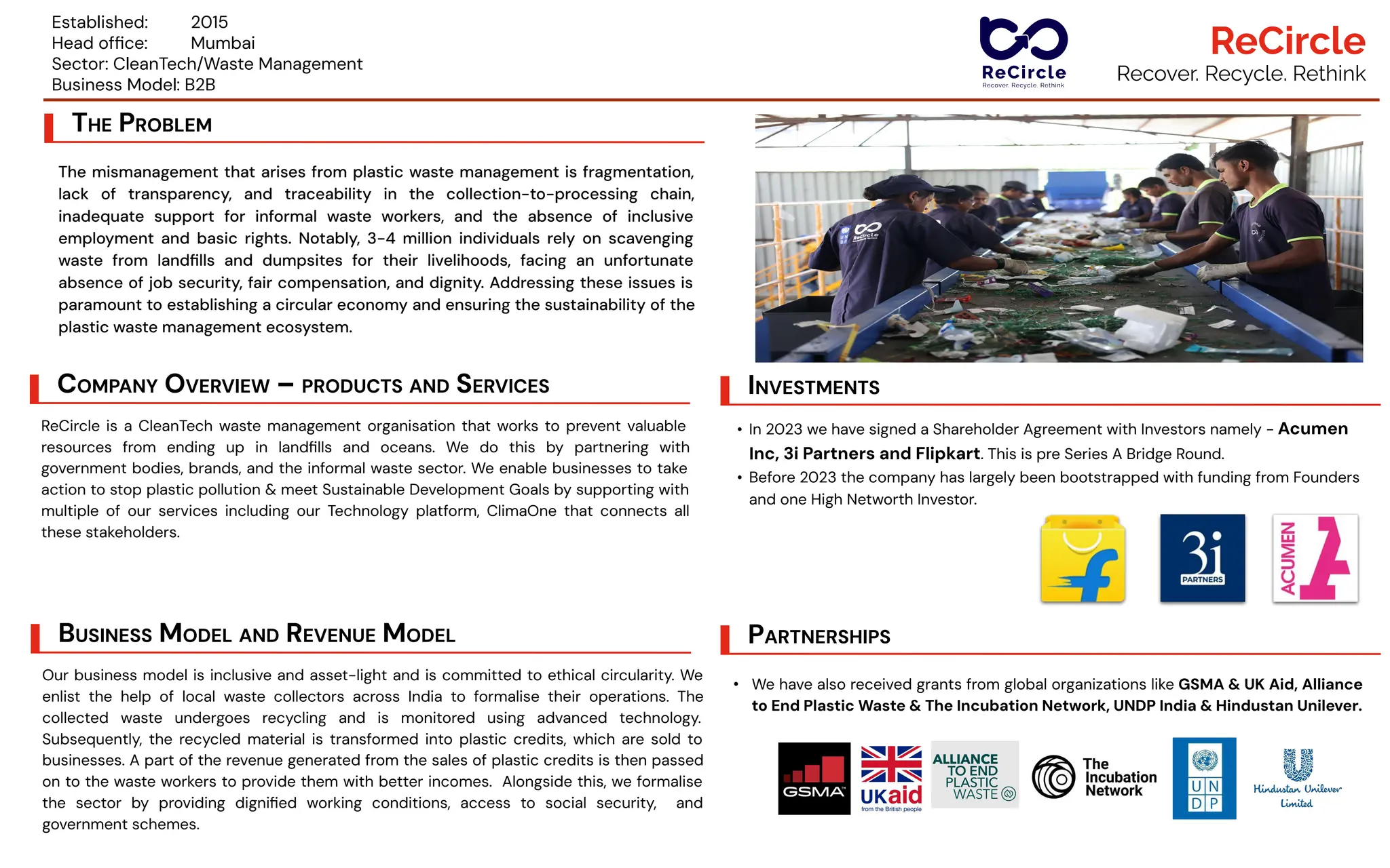 ReCircle- An AVPN WASH Study | PDF