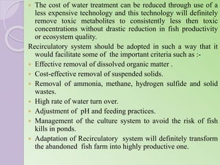 Recirculation in fish | PPTX