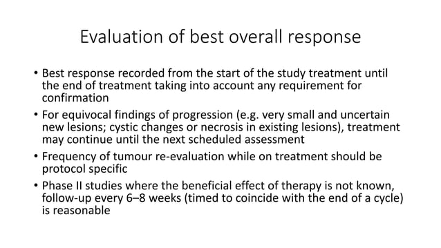 Recist | PPTX | Cancer | Diseases and Conditions