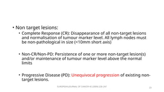 RECIST 1.1 criteria for response assessment | PPTX