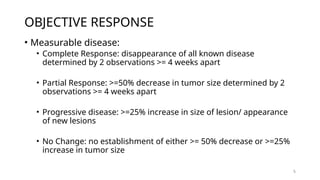 RECIST 1.1 criteria for response assessment | PPTX