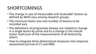 RECIST 1.1 criteria for response assessment | PPTX